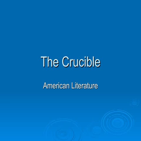 Day 5 act 1 crucible | PPTX
