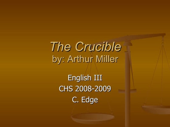 The crucible character overview | PPT