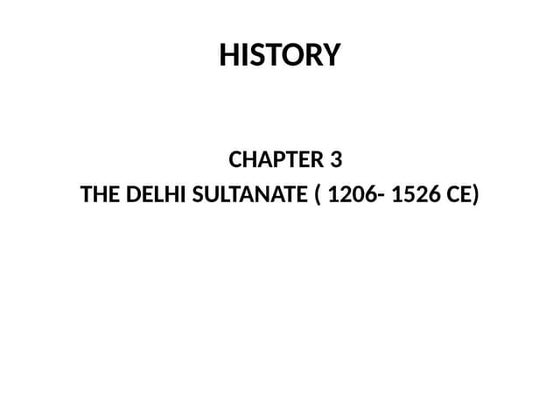 Delhi sultans history class 7 notes | PPTX | Islam | Religion ...
