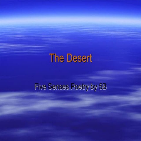 The Desert Poetry | PPT