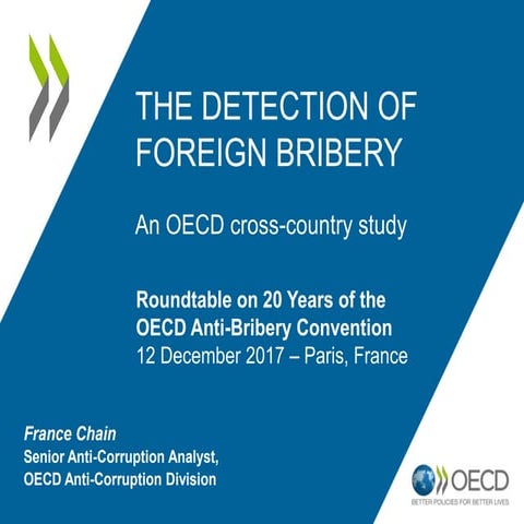 OECD study on the detection of foreign bribery - Highlights | PPT