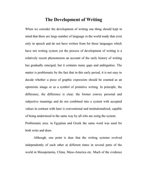 The history of writing | PPT