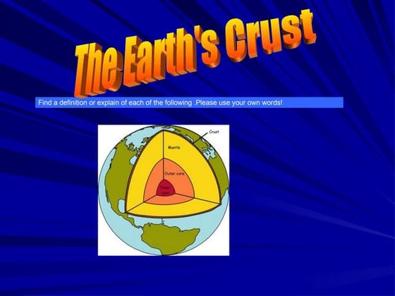 The Earth\'s crust | PPT