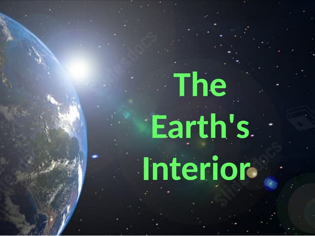 Layers of the Earth | PPTX