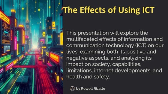 Negative Impact of ICT (Information and Communication Technology)In the ...