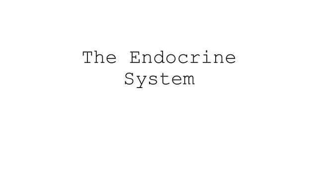 Endocrine System (Hormones in Animals/WBBSE)) | PPTX