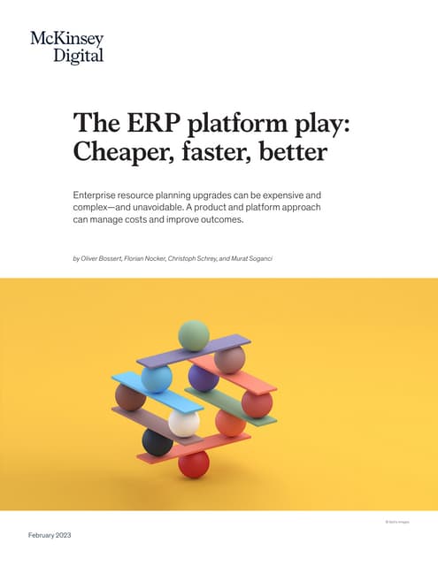 ERP strategy and digital finance transformation | PPTX