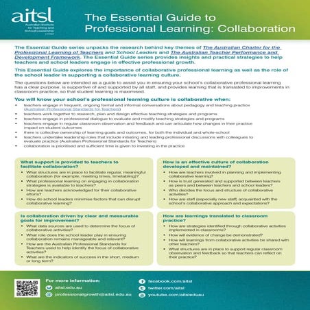 The essential-guide-to-professional-learning---collaboration-2 | PDF