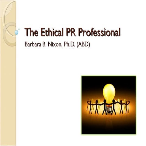 The Ethical Public Relations Professional | PPT