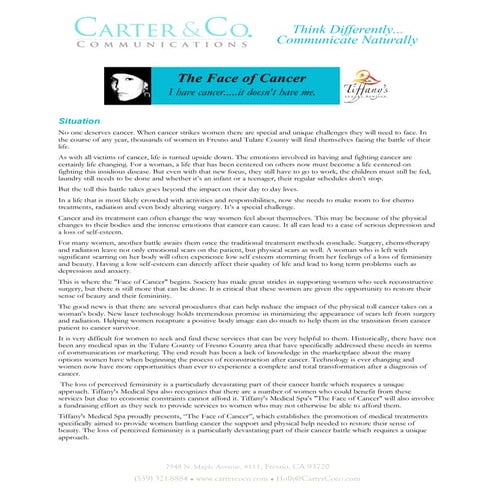 The Face Of Cancer2 | PDF | Cancer | Diseases and Conditions