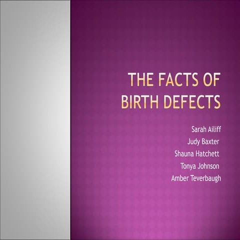 Birth Defects | PPT