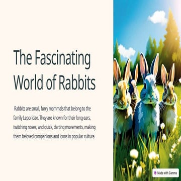 The-Fascinating-World-of-Rabbits.pptx Introduction to Rabbits | PPT