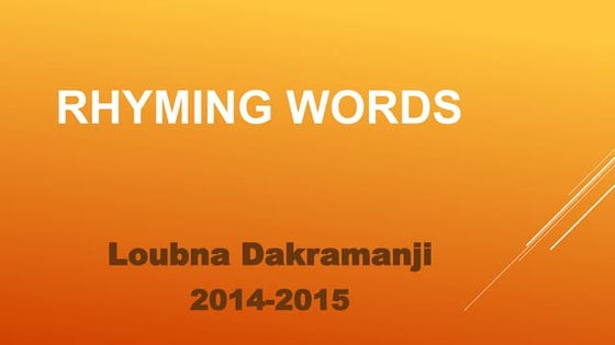 Phonics01: Short 'a' Sound | PPTX