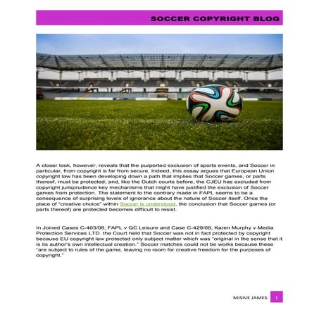 Soccer Copyright.pdf | Soccer | Sports