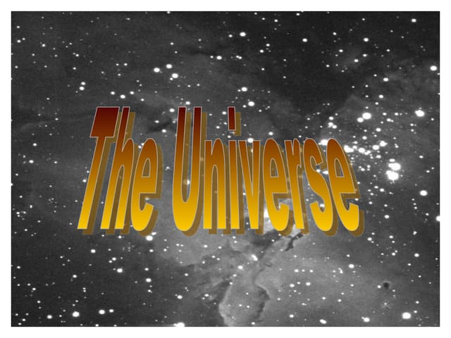 Origin of the universe | PPTX