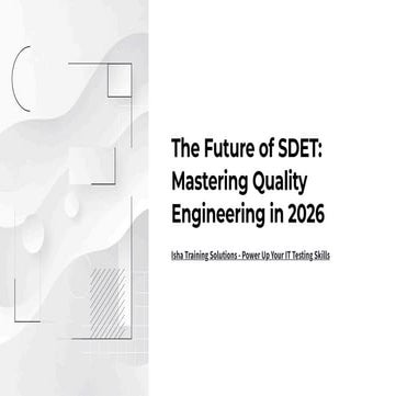 Future-of-SDET-Quality -Engineering-2026 | PDF