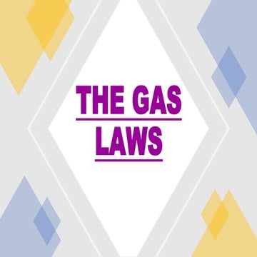Grade 10 Science - Chemistry - Gas Laws | PPTX