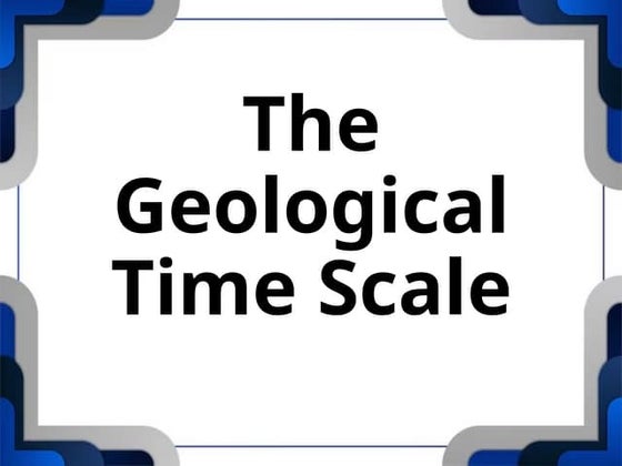 The geological time scale | PPT