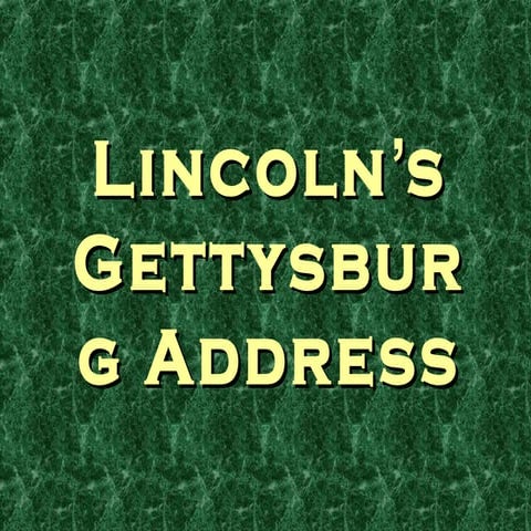 The gettysburg-address | PPT