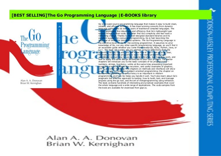 [BEST SELLING]The Go Programming Language |E-BOOKS library