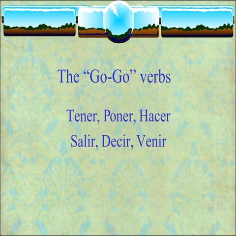 The Go Verbs | PPT