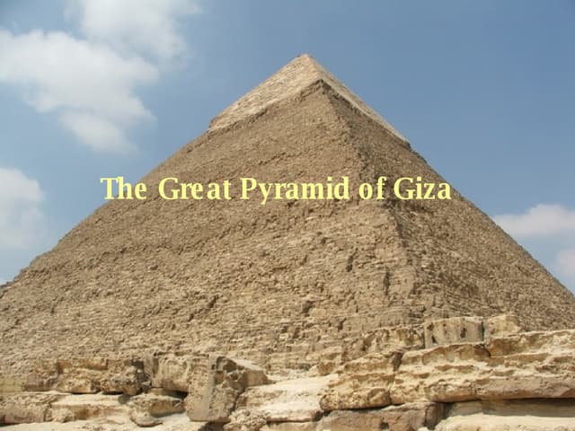 The Great Pyramids Of Giza | PPT