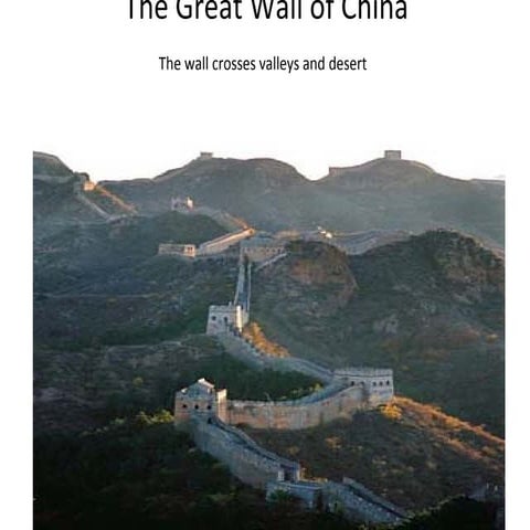 Presentation the great wall of china | PPTX