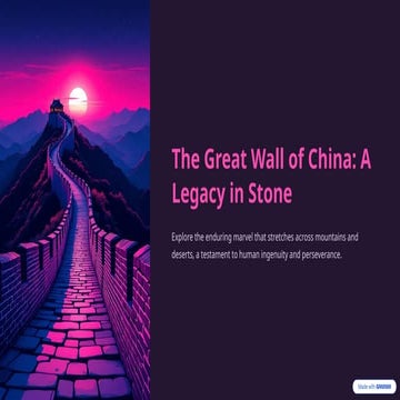 Presentation the great wall of china | PPTX