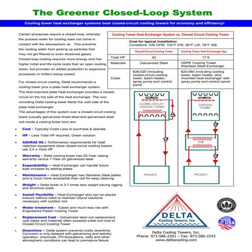 Improved closed loop cooling arrangement | PDF