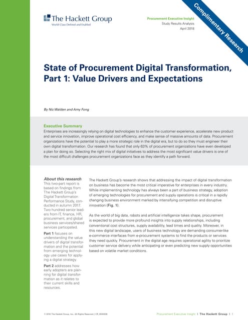 Building a Successful Digitalization Roadmap in Procurement | PDF