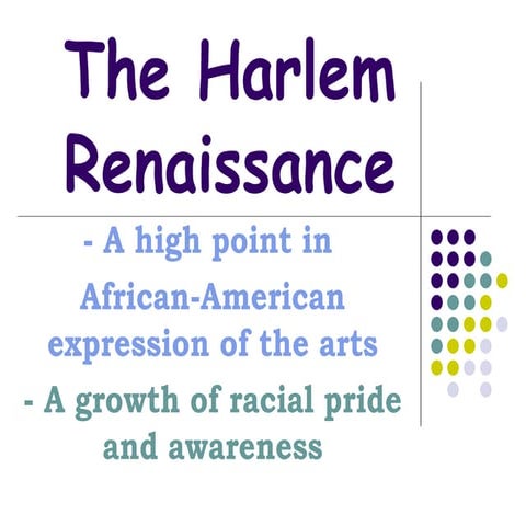 The Harlem Renaissance | PPT