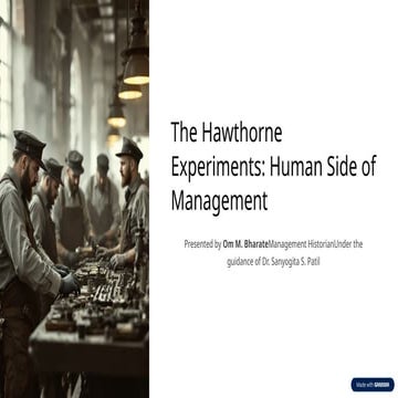 The-Hawthorne-Experiments-Human-Side-of-Management.pptx