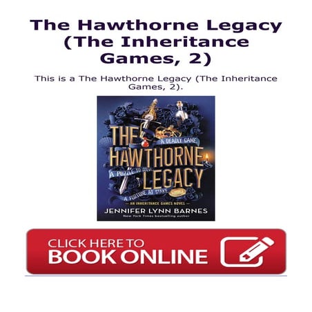 Leggere libri The Hawthorne Legacy (The Inheritance Games, 2) | PDF