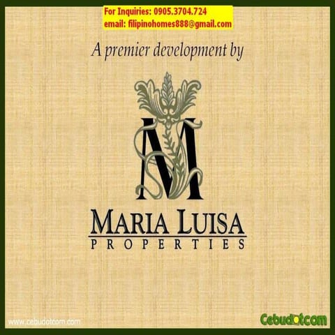 The Heritage - Maria Luisa Properties | PPTX