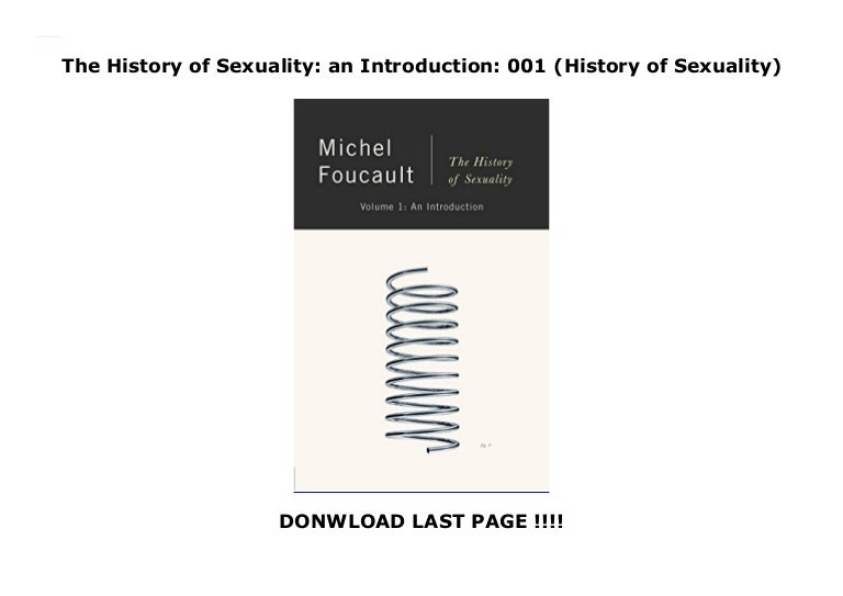 The History Of Sexuality An Introduction 001 History Of Sexuality