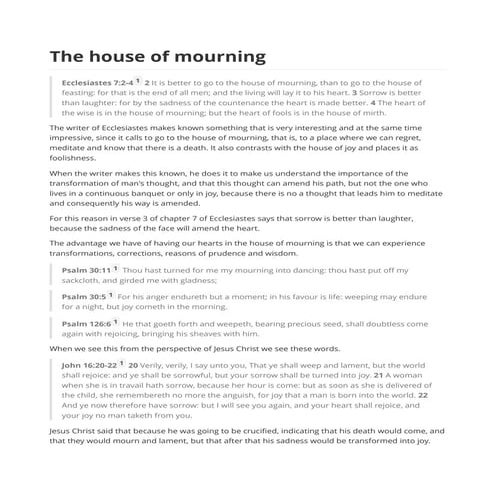 The house of mourning | PDF