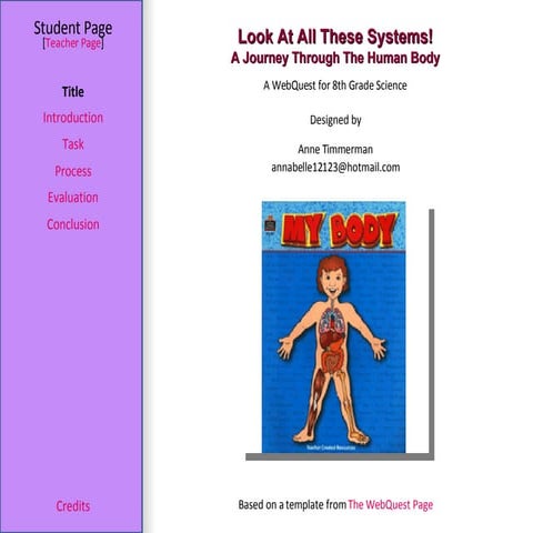 The Human Body Webquest | PPT