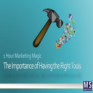The Importance of Having the Right Tools | PPT