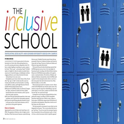 The Inclusive School: Navigating Sexuality and Gender Diversity Issues ...