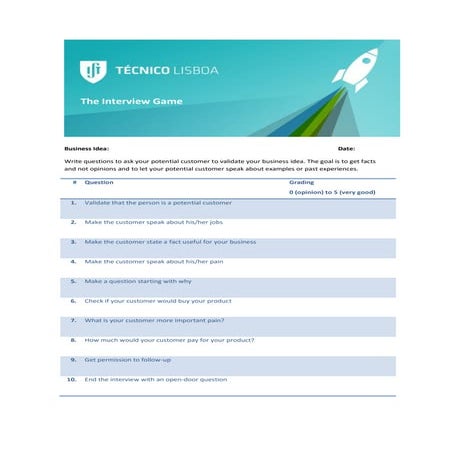 The Interview Game | PDF