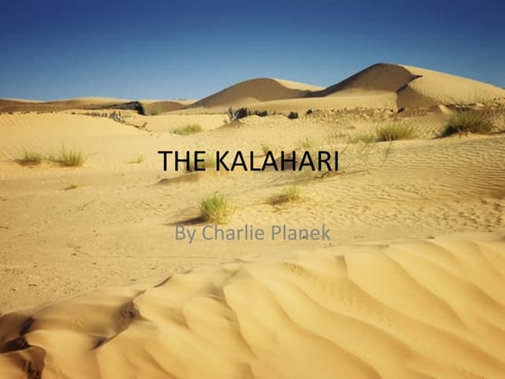 !Kung San of the Kalahari Desert | PPT