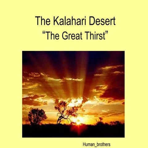 The Kalahari Desert | PPT