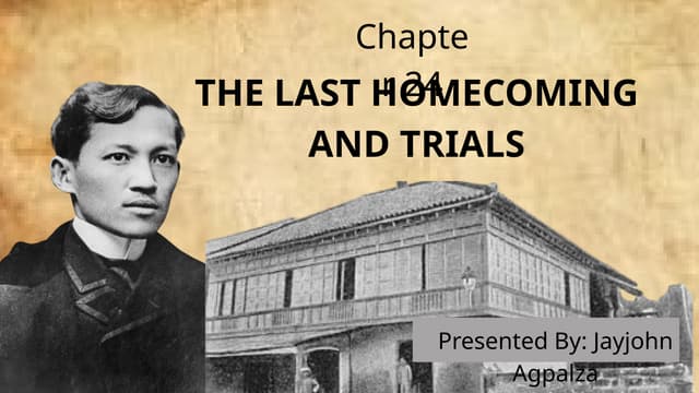 Jose Rizal's Exile, Trial, and Execution | PPTX
