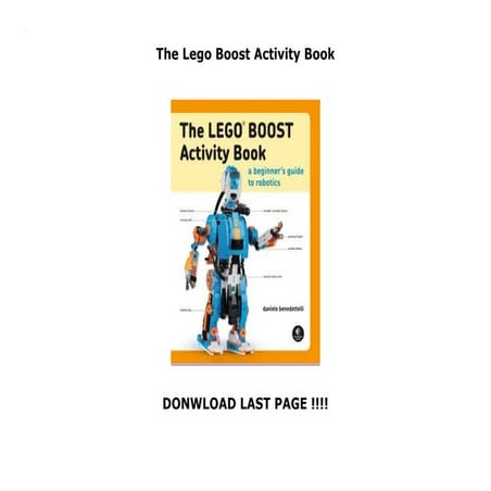The Lego Boost Activity Book | PDF