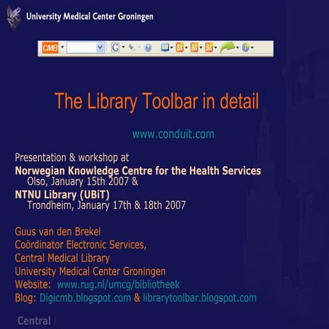 The Library Toolbar in Detail | PPT
