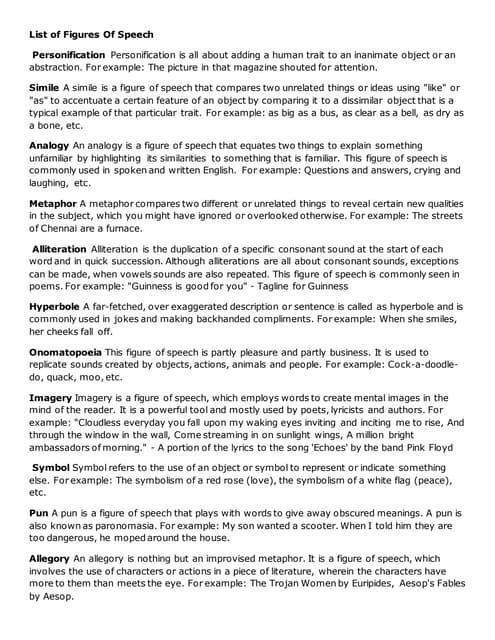 Figures of speech | PPTX
