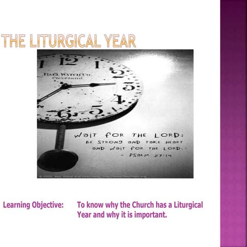 Introduction to Liturgical Year of the Church | PPT