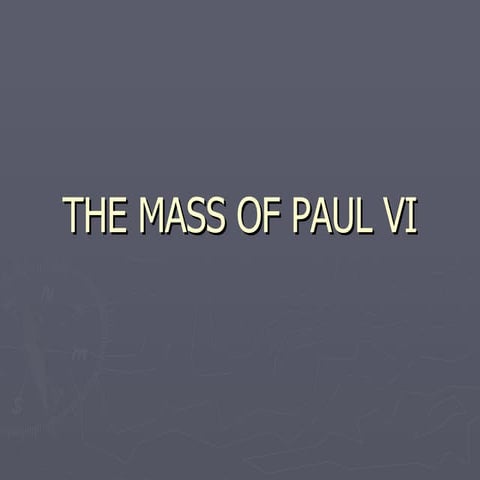 The Mass | PPT | Christianity | Religion & Spirituality