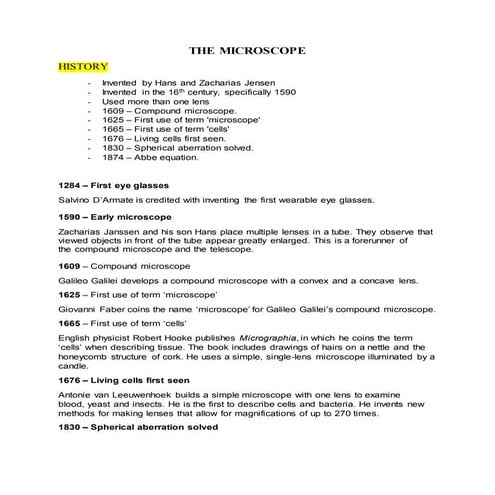 The microscope | DOCX