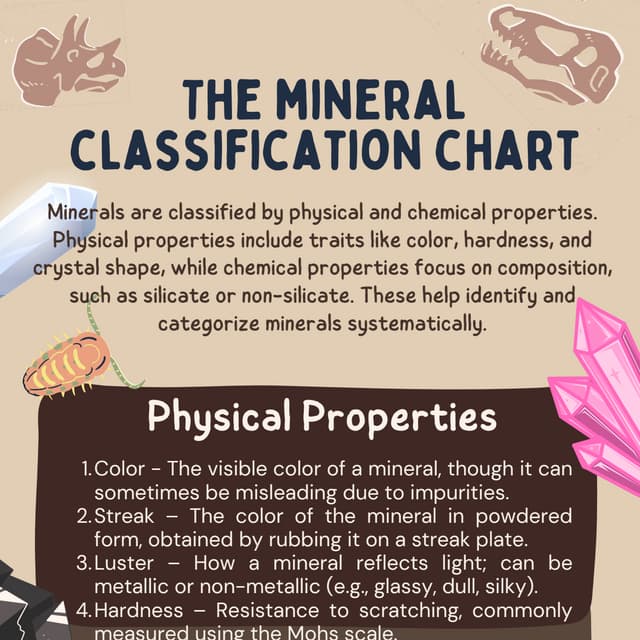 Mineral Classification Chart‎ ‎ ‎ ‎ ‎ ‎ ‎ ‎ ‎ ‎ ‎ ‎ ‎ ‎ ‎ ‎ ‎ ‎ ‎ ‎ ‎ ‎ ‎ ‎ ‎ ‎ ‎ | PDF